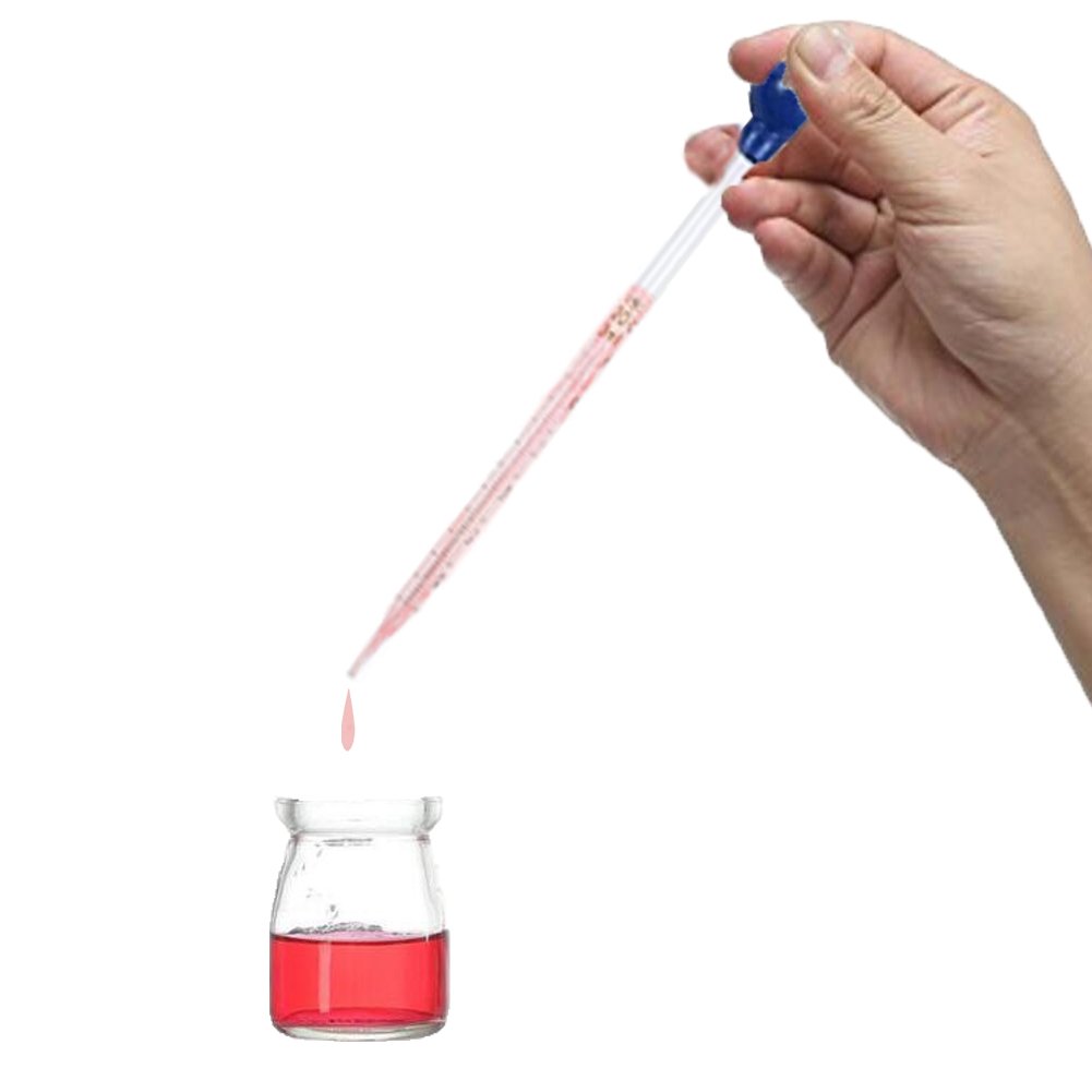 3ml Glass Graduated Pipette Dropper with Clear Rubber Cap Glass Dropper Pipette 5 Pcs