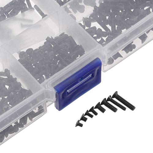 NLXTXQC 450Pcs M2/M2.5/M3 Cross Screws Laptop Screws Box Set Compatible with HP Compatible with Lenovo Compatible with Samsung Compatible with IBM