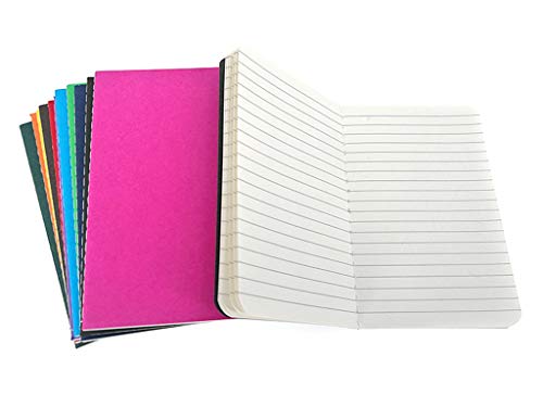 ALIMITOPIA Pocket Notebook Set,Thread-bound Mini Portable Journal Steno Diary Memo Pad Notebook MiniDaily NotePad-3.5x5.5",12 colors,24 Sheets,24 Pack(Ruled Pages)