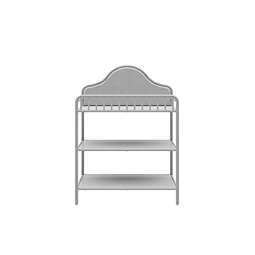 Little Seeds Piper Upholstered Metal Changing Table, Nursery Furniture, Dove Gray