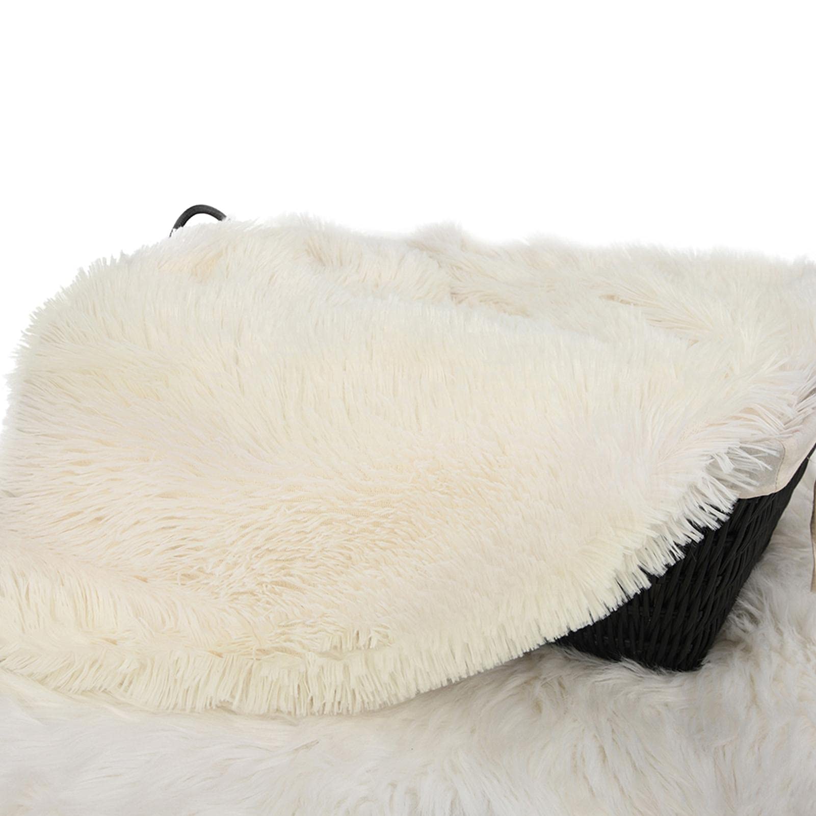 Baby Photography Props Fur Quilt Photographic Mat Newborn Photography Wraps Blanket Kids Newborn Wrap Soft Shaggy Cozy, Area Fur Quilt Studio Backdrop Photographic Mat(Beige)