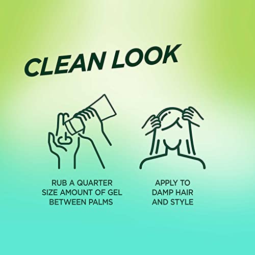 Garnier Fructis Pure Clean Purifying Shampoo, Hydrating Conditioner, and Strong Hold Styling Gel Set (3 Items), 1 Kit (Packaging May Vary)
