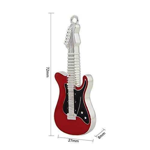 32GB USB 2.0 Flash Drive Metal Music Guitar Shaped Pen Drive Memory Stick Thumb Drive
