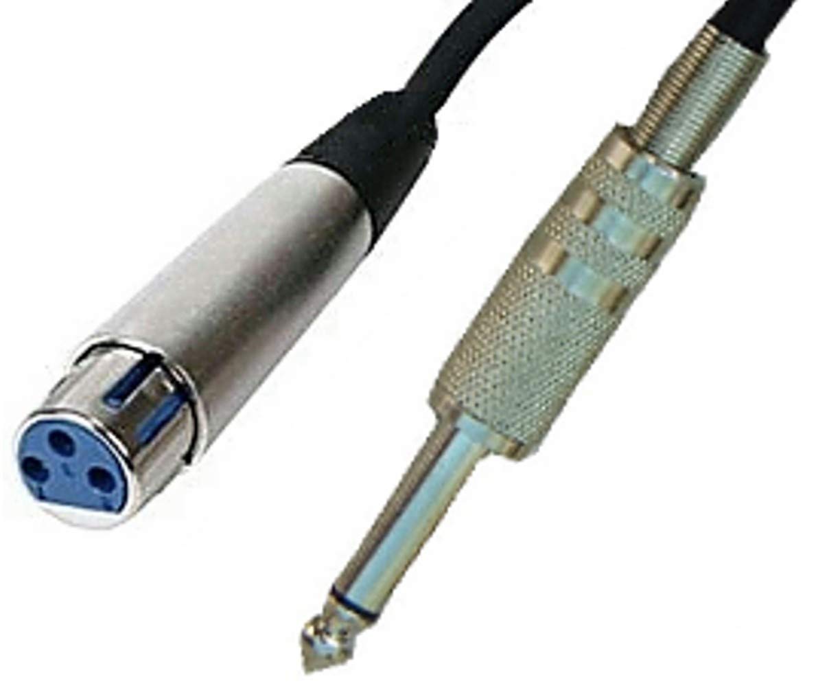 2 Pack Studio Z Microphone Cable 20Ft Female XLR to 1/4 Inch TS Male Mono 3 PIN Flexible Mic Cable Unbalanced Interconnect Wire Mic Cord for Dynamic Sound Built to Last (2 Pack)