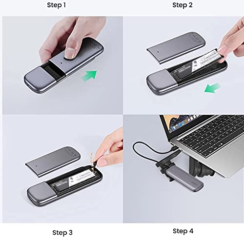SHYPT M2 SSD Case NVME Enclosure M.2 to USB Type C 3.1 SSD Adapter for NVME PCIE NGFF SATA M/B Key SSD Disk Box M.2 SSD Case