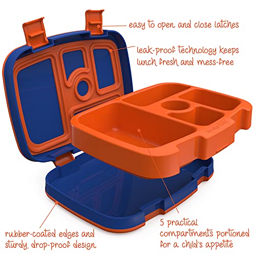 Bentgo Prints Insulated Lunch Bag Set With Kids Bento-Style Lunch Box (Sports)