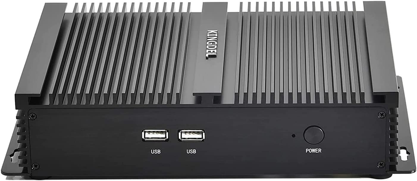 KINGDEL Fanless Mini PC, i3 4005U Dual Core CPU, Barebone, 2560x1600@60Hz, 2xCOM RS232, 4xUSB 3.0, HD, VGA,Mini Industrial Computer