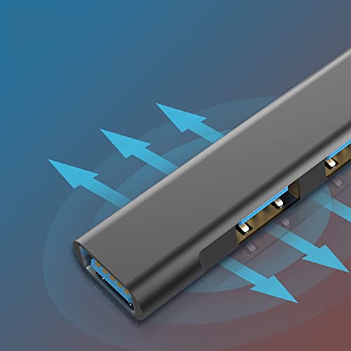 SHYPT 3.0 Multi USB Splitter Adapter 3 Port Card Reader High Speed Type C Mini USB-Hub Extension Cable