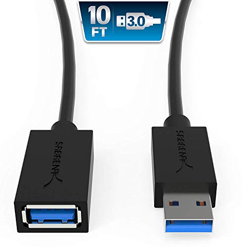 SABRENT 7 Port USB 3.0 HUB + 2 Charging Ports with 12V/4A Power Adapter [Black] (HB-U930) USB 3.0 Extension Cable