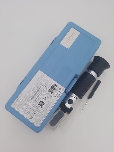 AIHG Hand Held Refractometer,Portable 0~32% Brix Meter Refractometer for Food Fruit Beverages Beer Wine Sugar Content Test