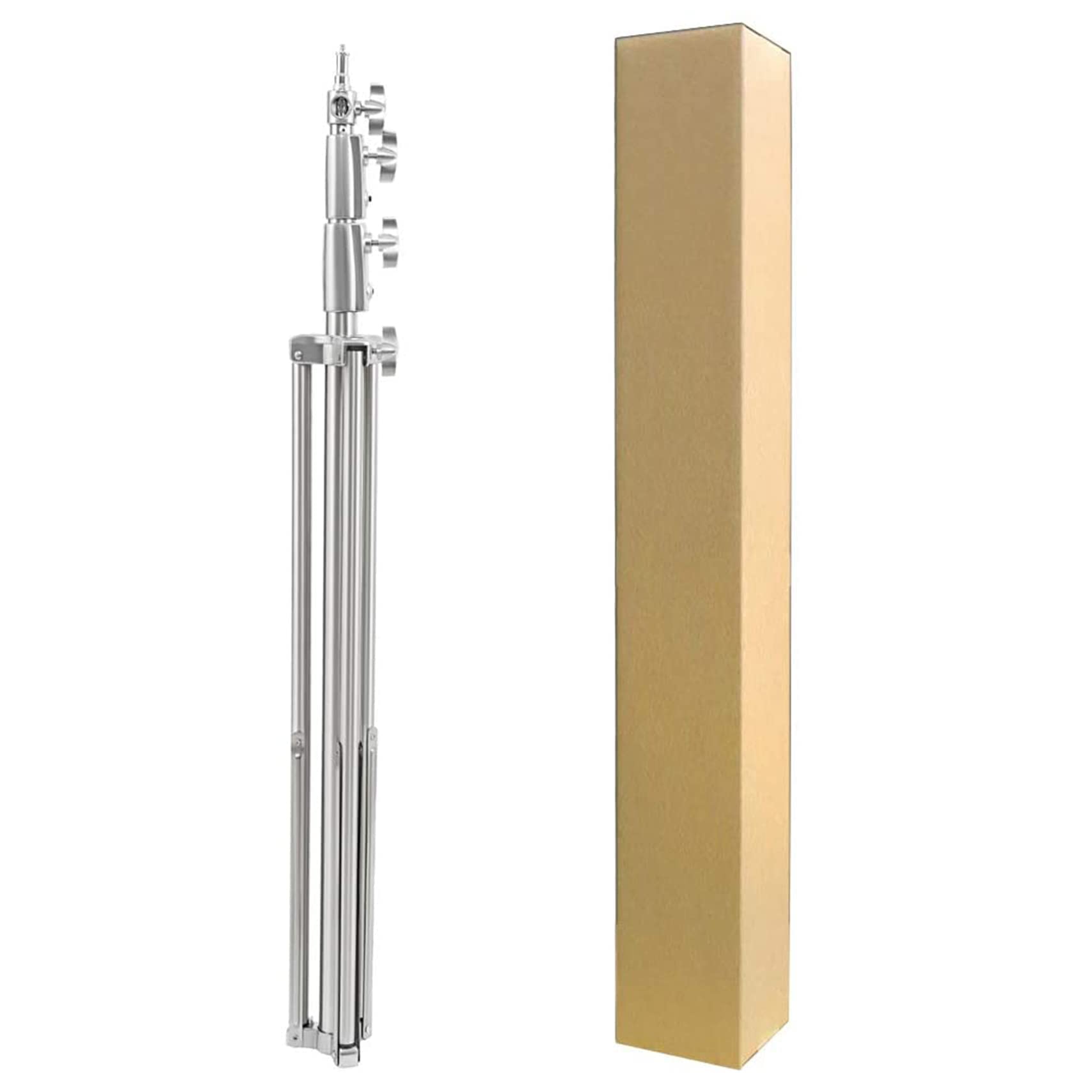 Meking Stainless Steel Light Stand 9.2 Ft Max Height Adjustable Heavy Duty Tripod Stand for Photo Studio Video Softbox, Monolight, Reflector, Umbrella, etc.