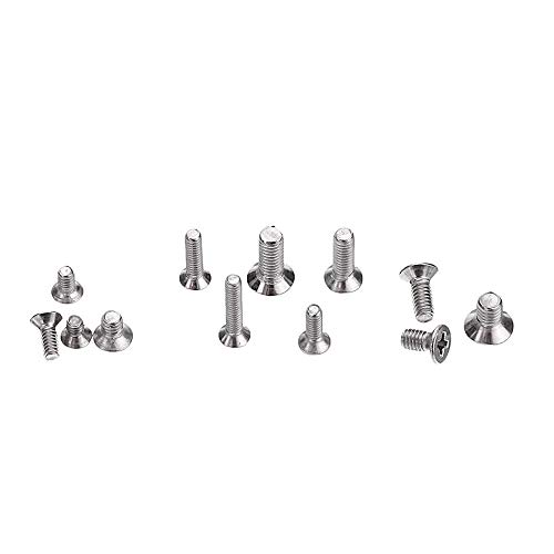 NLXTXQC 240Pcs 304 Stainless Steel Screw Flat Head Notebook Laptop Repair