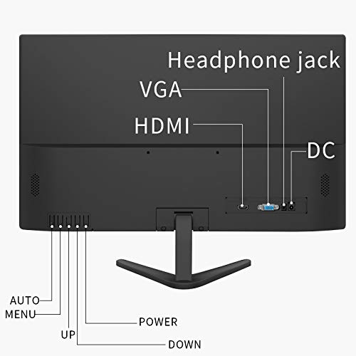 19 Inch PC Monitor(1440x900),60 Hz, 5 ms,Brightness 250 cd/m²,Built-in Speaker,HDMI & VGA Interface,Display Screen for Laptop/PS3/PS4/X-Box/PC,Black,Prechen