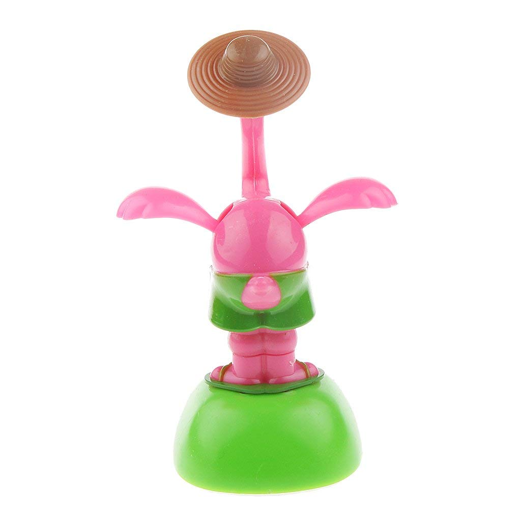 2pcs Solar Powered Car Toy Animal Solar Powered Dancing Dolls Dancing Cactus Crane Home Car Ornament Kids Toys Gifts