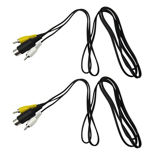 2 Pack 6FT RCA TV AV Audio Video Cord Cable for Console, Games & Accessories