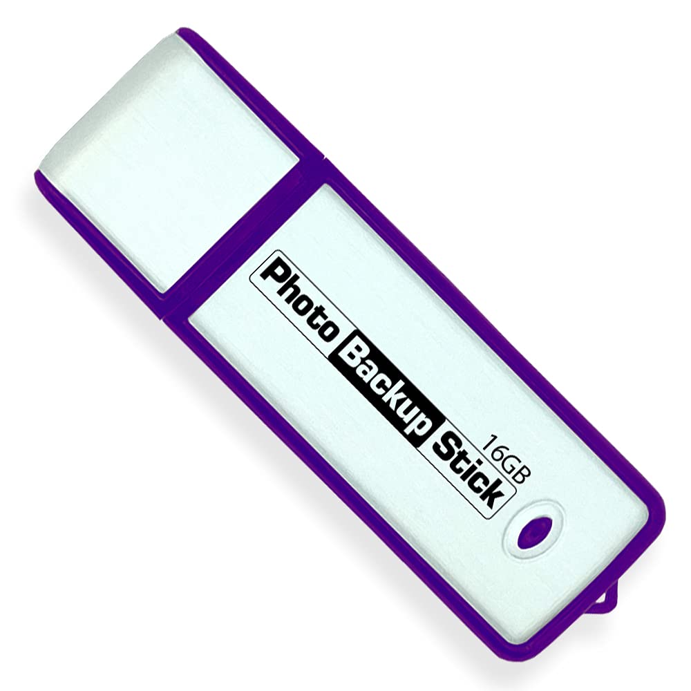 Photo Backup Stick for Computers - Picture and Video Back Up USB 3.0 Tool for PC and Mac (16GB)