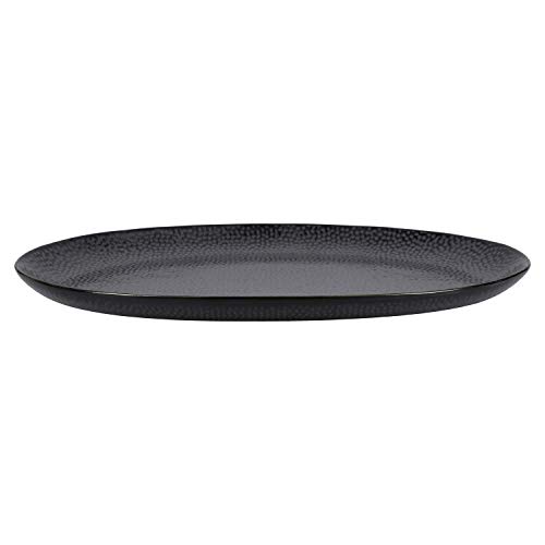 BIA Cordon Bleu 14" Oval, Black Serene Platter, Contains 1 Piece