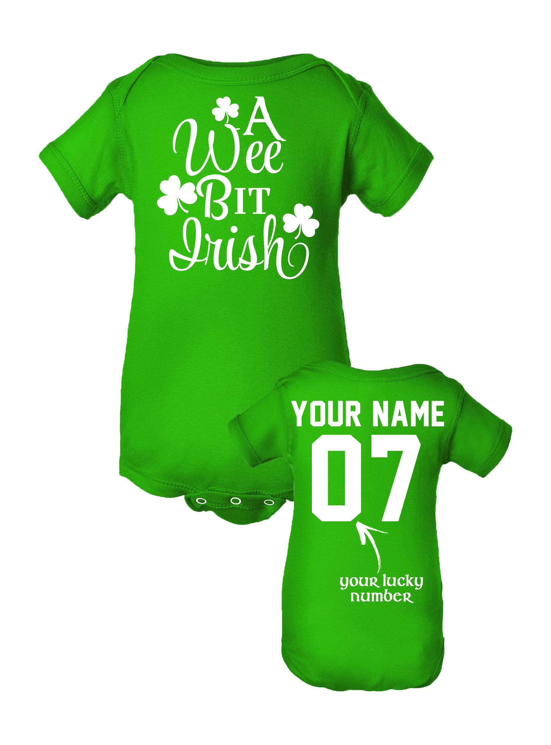 A Wee Bit Irish Baby Onesie Shirt - Infant St Patricks Day Shirt - St Paddys Day Shirts Boy