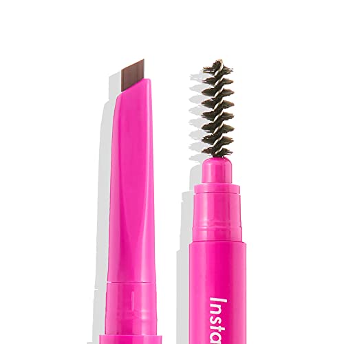 ModelCo Instant Brows Retractable Pencil - With A Smooth Wax Formula - Creates Natural Looking Arches - Adds Shape, Color And Density For A Perfect Finish - Medium Dark - 0.01 Oz Eyebrow Pencil