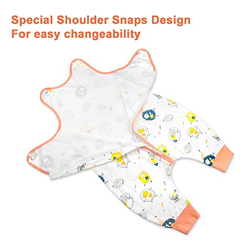 MooMoo Baby Sleep Sack with Feet Summer Toddler Wearable Blanket with 2-Way Zipper Sleeveless Baby Cotton Sleeping Sack with Legs 6M-5T
