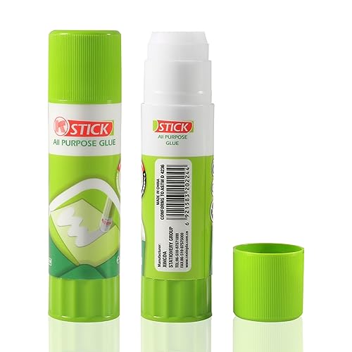 3D Printer Glue Sticks, Aitrip 2Pcs Solid Stickers for 3D Printer Hot Bed Print Filament PLA ABS PET PETG and Other More