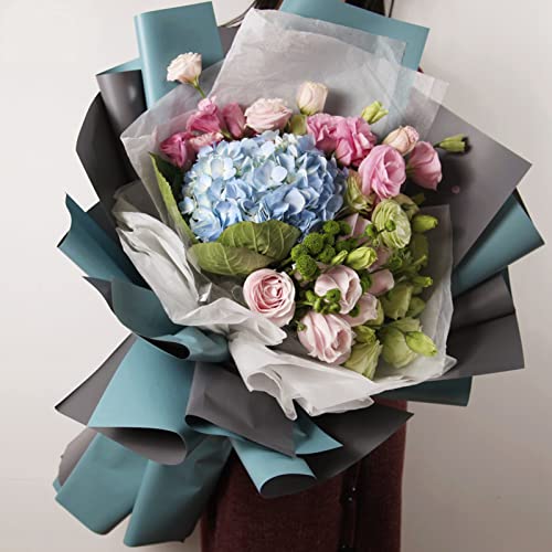 20 Counts/Flower Wrapping Paper,Romance Florist Bouquet Supplies,DIY Crafts,Gift Packaging or Art Gift Box Packaging, Waterproof Floral Wrapping Paper 24X 24Inch.