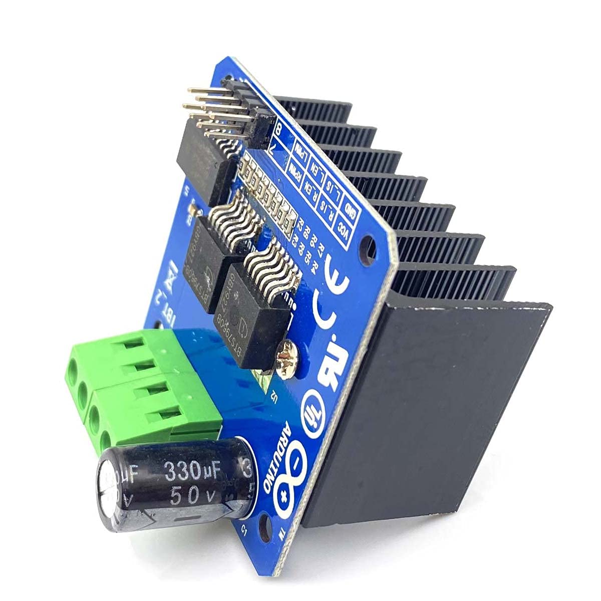Kiro&Seeu Double BTS7960B DC 43A Stepper Motor Driver Module H-Bridge PWM Driving Board Compatible with Arduino Smart Car Raspberry Pi