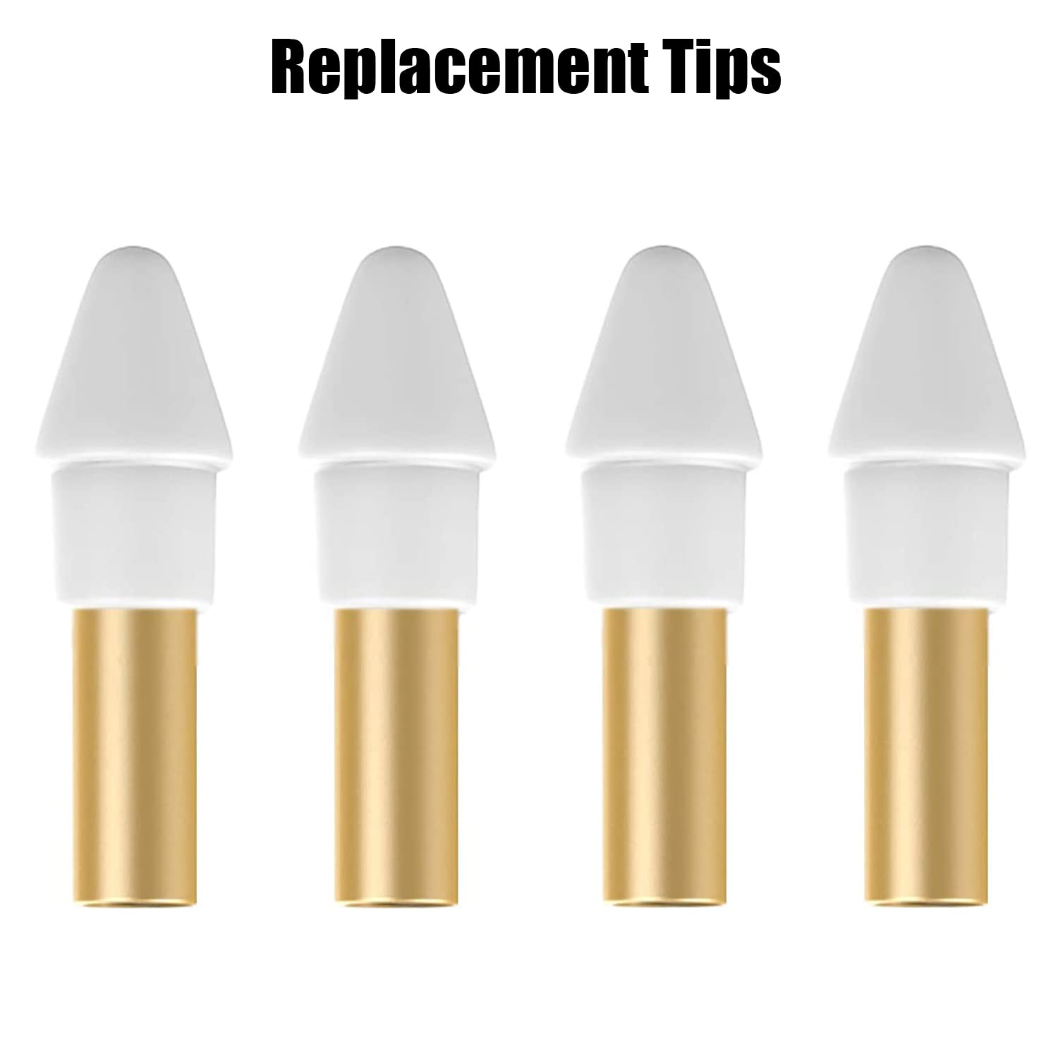 4 Packs Replacement Pen Tip for Stylus iPad Pen with Palm Rejection, Durable Pencil Nips for Precise Drawing & Writing, High Precision and Easy to Replace