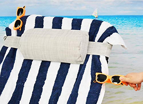 HNDtek Themed Beach Towel Clips, Pool Towel Accessory, Portable Heavy-Duty Plastic Clamps, (Set of 2) 2 Set per Order, Orange Sunglasses