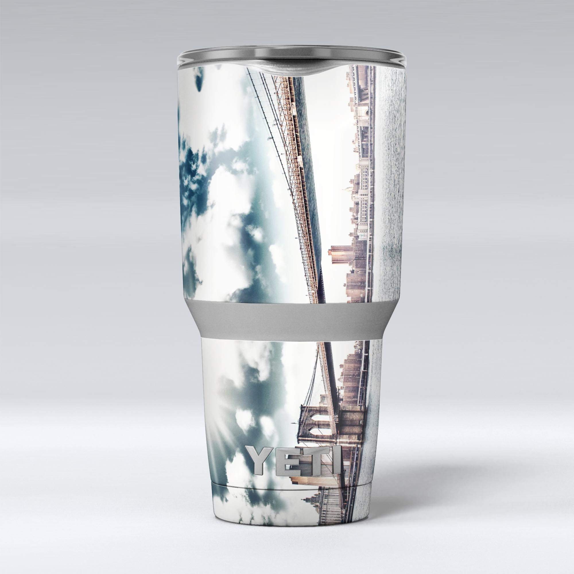 Design Skinz Overlook NYC Loop - Skin Decal Vinyl Wrap Kit Compatible with The Yeti Rambler Cooler Tumbler Cups