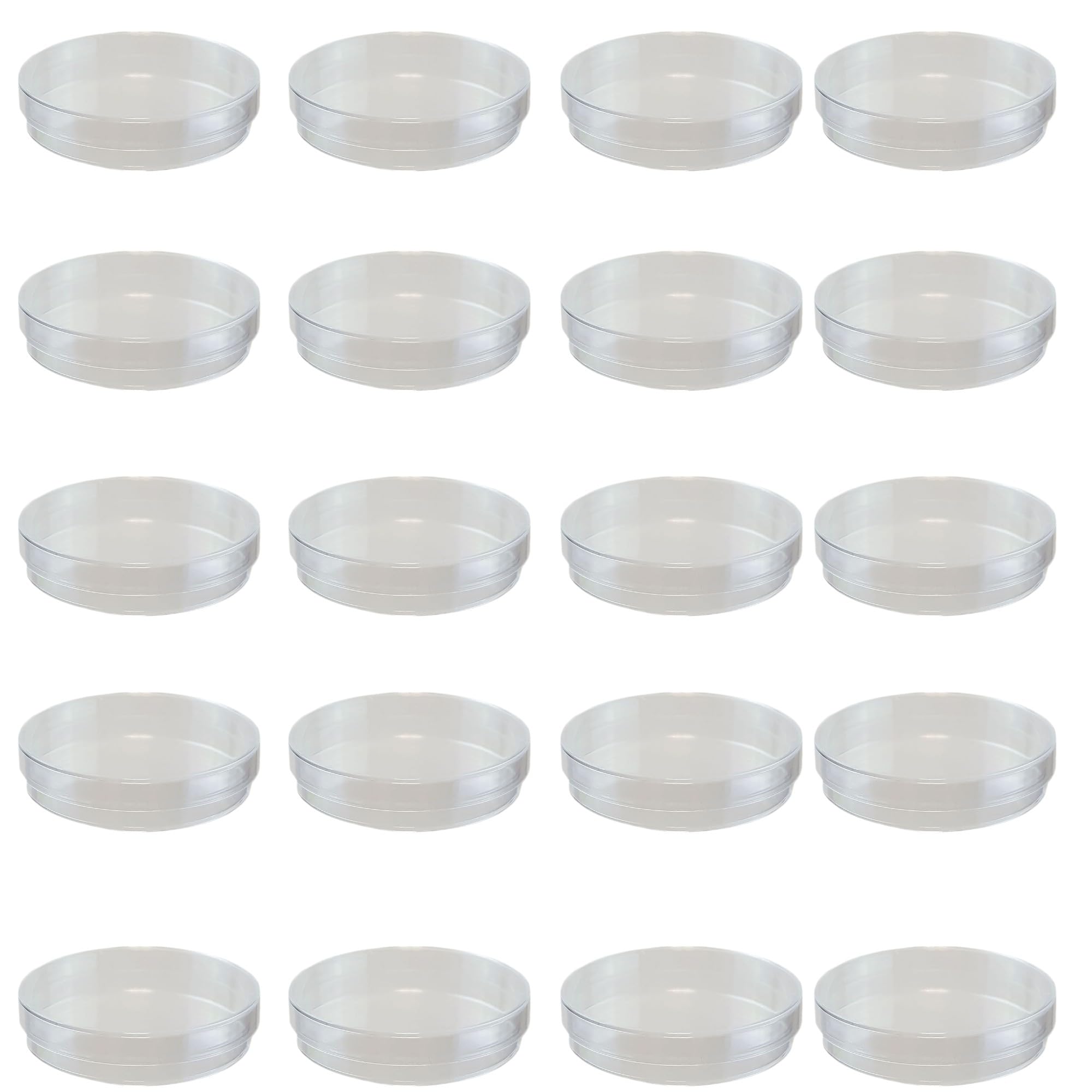 1500-8 Polystyrene Petri Dish, Sterile, 50mm by 15mm, Pack of 20