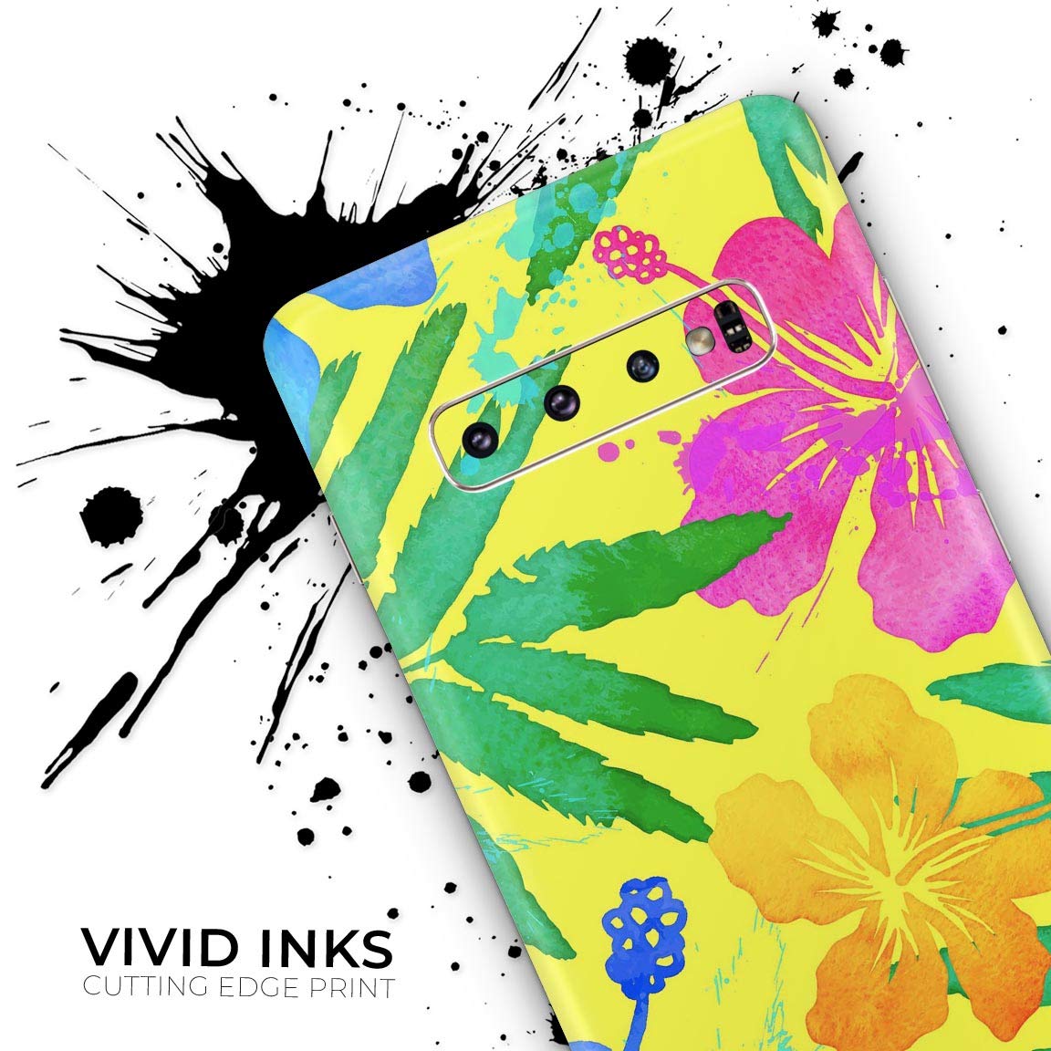 DesignSkinz Tropical Fluorescent v2 Protective Vinyl Decal Wrap Skin Cover Compatible with The Samsung Galaxy S20 (Screen Trim & Back Glass Skin)