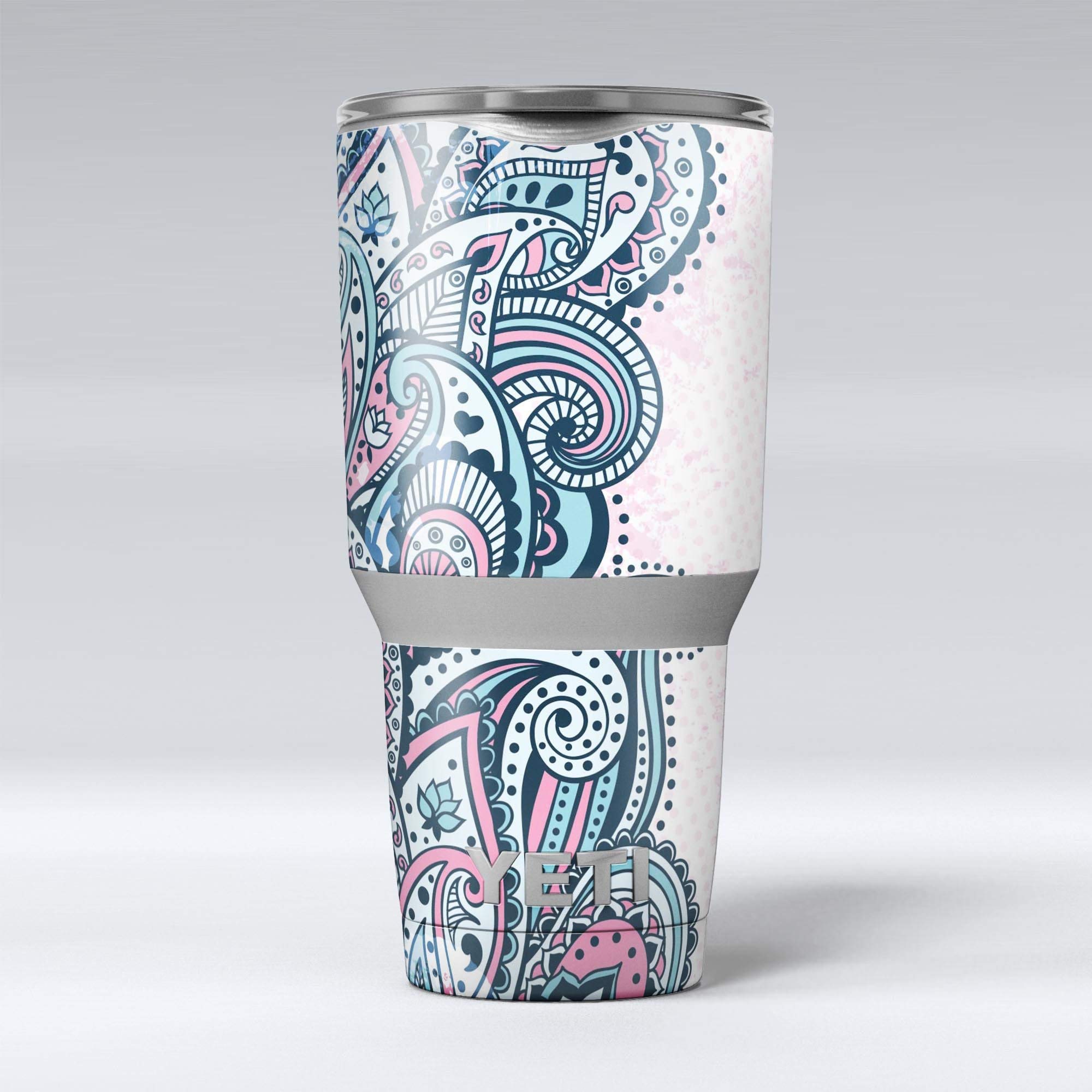Design Skinz Colorful Ethnic Sprouts - Skin Decal Vinyl Wrap Kit Compatible with The Yeti Rambler Cooler Tumbler Cups