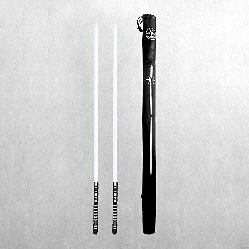 YDDSABER Lightsaber and Carrying Bag, RGB 16 Colors Changing Metal Aluminum Hilt, Ghost Premium Force FX Black Series Light Saber with 3 Mode Sound,for Adults, Support Real Heavy Dueling