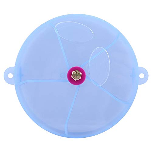 Bird Creative Foraging Toy, Parrot Bird Feeders Seed Food Ball Rotate Wheel for Small Medium Parrot Parakeet Canary Cage Feeder(Blue)