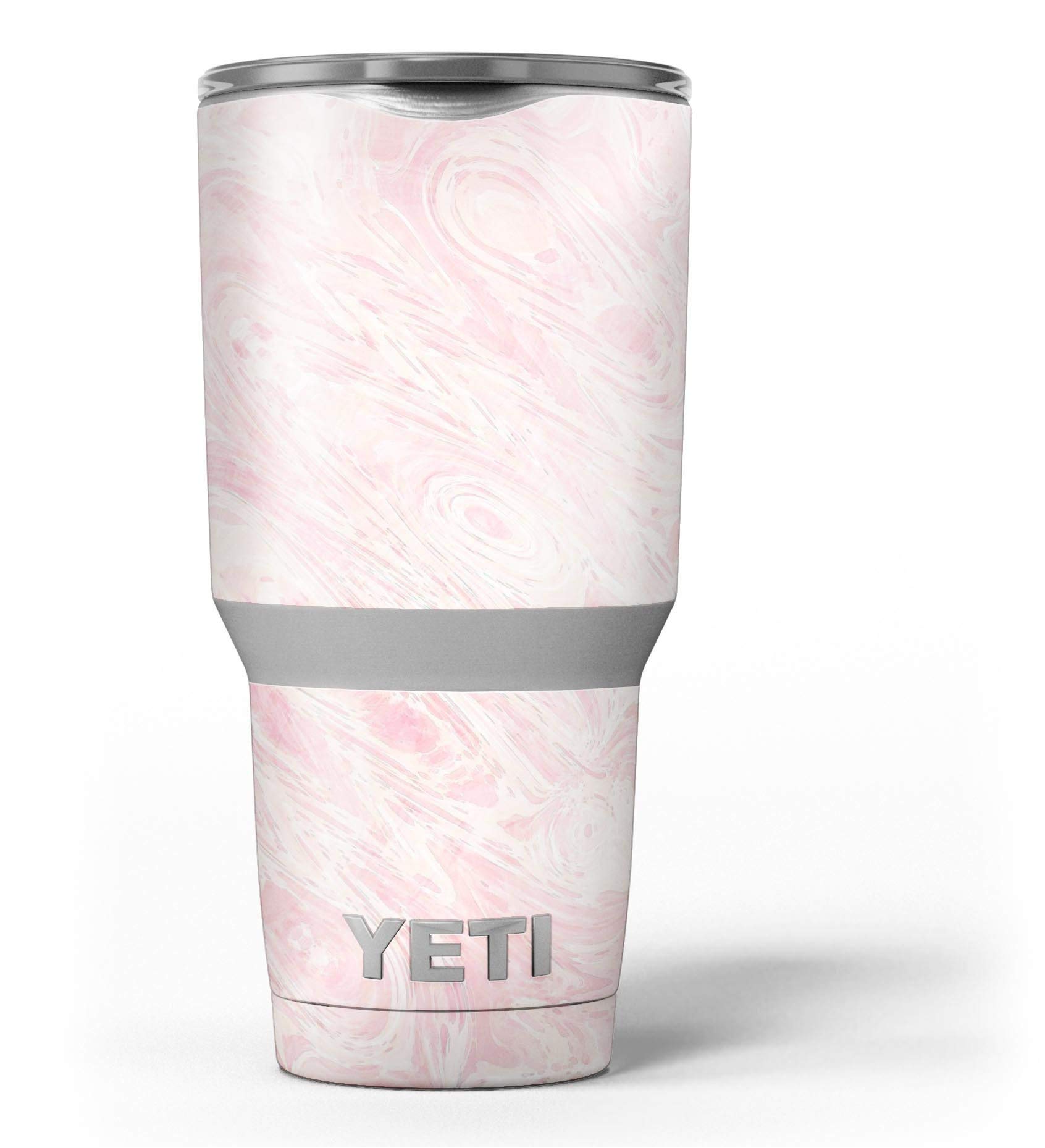 Design Skinz Pink Slate Marble Surface V43 - Skin Decal Vinyl Wrap Kit Compatible with The Yeti Rambler Cooler Tumbler Cups
