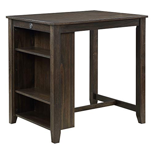 Lexicon Daye 3 Piece Wood Counter Height Dining Set in Dark Cherry