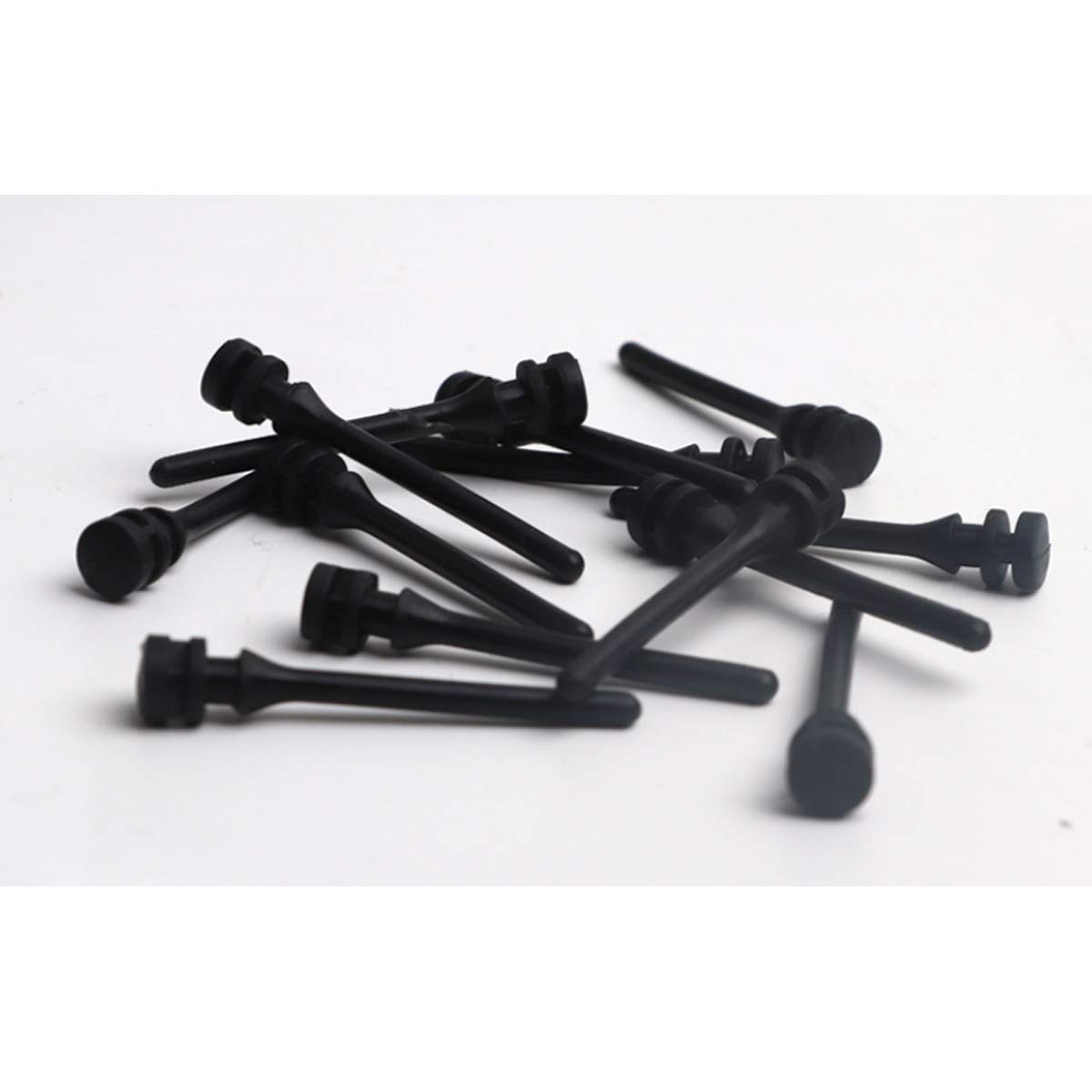 20PCS PC Case Fans Computer Cooling Fan Mount Screws, CPU Fan Mounting Pin Rivet Black Soft Rubber Reducing Noise Anti-Vibration Screws 40mm / 1.57in