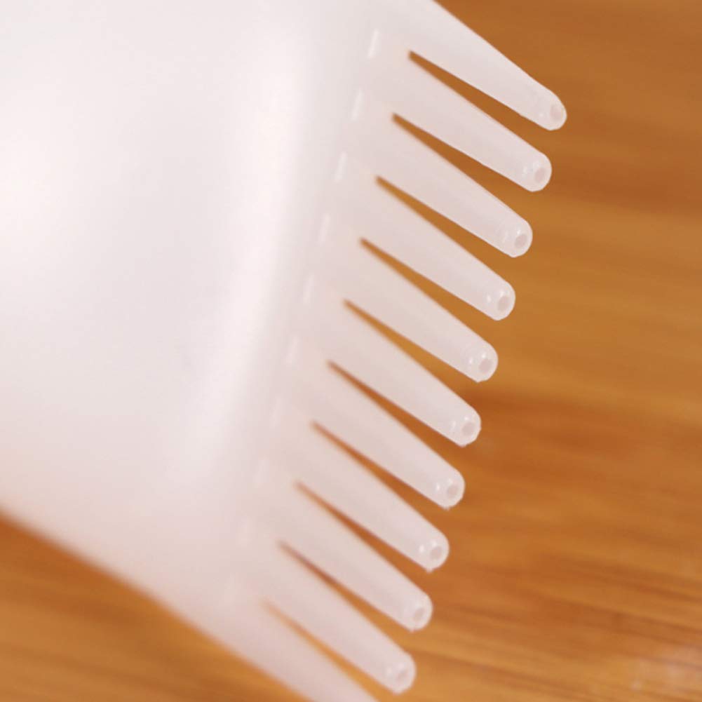 2 Pieces Root Comb Applicator Bottle Hair Coloring Dye Bottle Scalp Treament Essential Salon Hair Cleansing Bottle With Graduated Scale, Purple