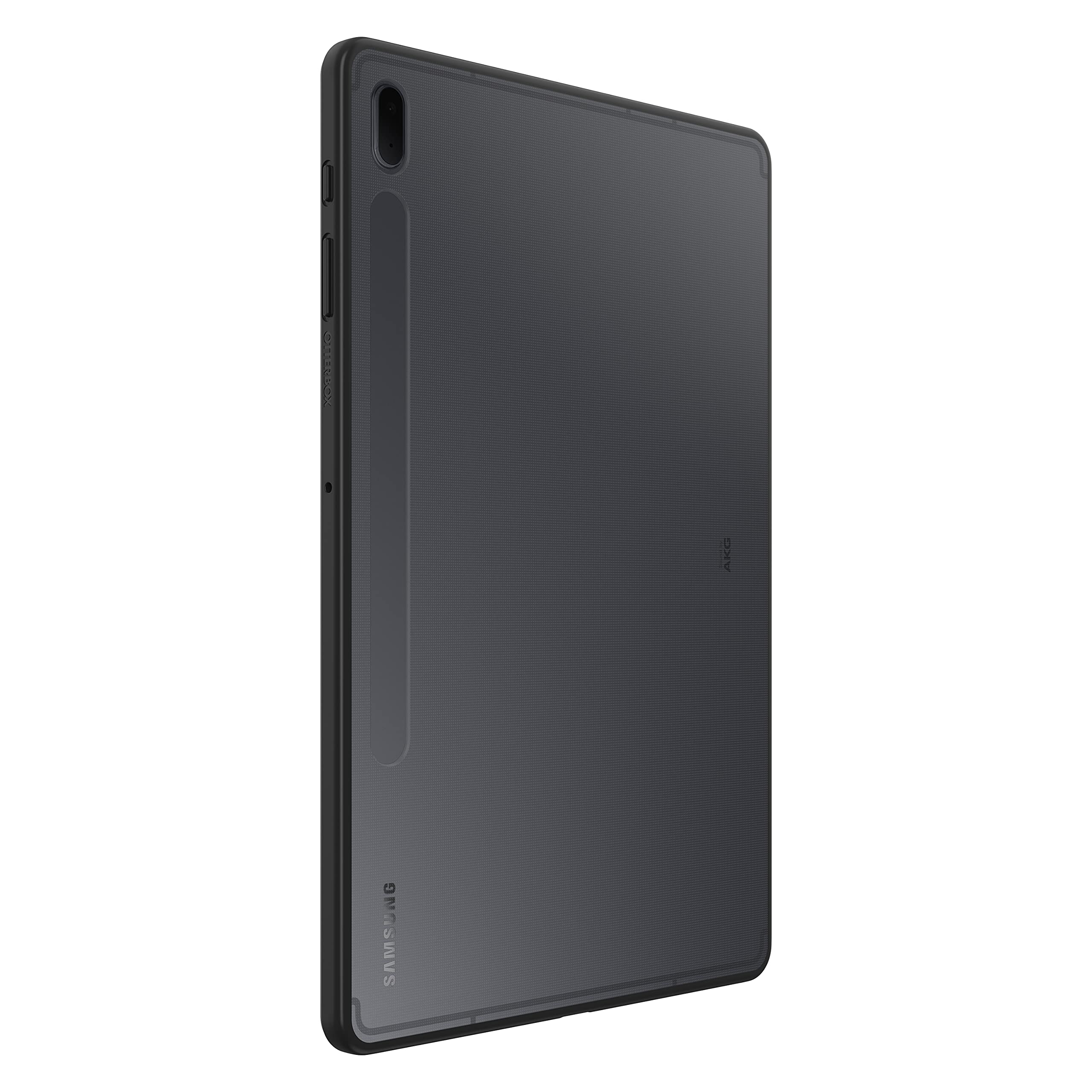 OtterBox Sleek Series Case for Samsung Galaxy Tab S7 FE 5G, Shockproof, Drop Proof, Ultra-Slim, Protective Thin Case, Clear/Black, Non-Retail Packaging