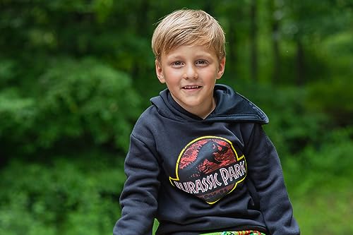 Jurassic Park Toddler Boys Fleece Hoodie Black 5T