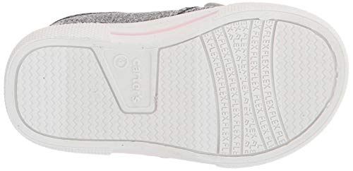 Carter's girls Jules Sneaker, Grey, 9 Toddler