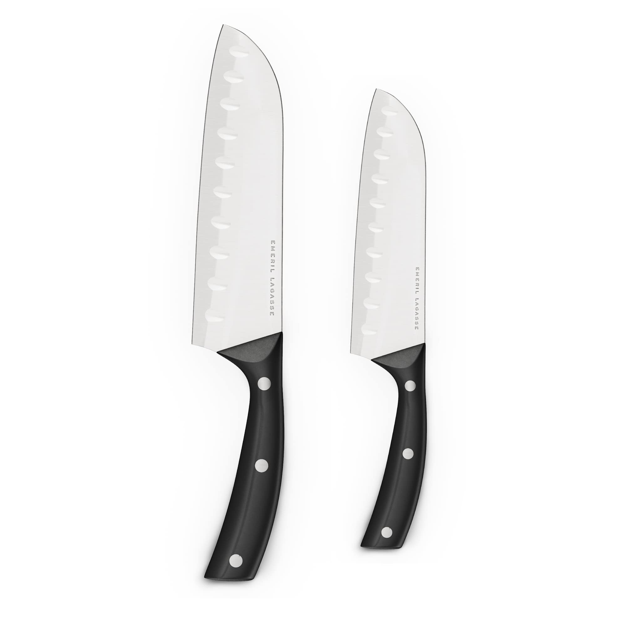 2-Piece Santoku Knife Set - 7 & 5 Inch Chef Knife, Chef Knife for Chopping Vegetables - Stainless Steel Santoku Knives - Chefs Best Chopping Knife Set -Santoku Knife 7 Inch Kitchen Utility Knife