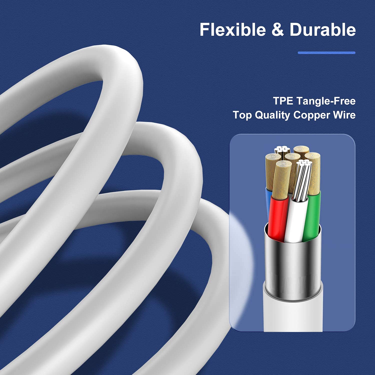 3Pack [Apple MFi Certified] Apple iPhone Charger 6ft, iPhone Chargers iPhone Lightning to USB Cable 6 Foot, Fast Charging Cord for Apple iPhone 12/11/11Pro/11Max/ X/XS/XR/XS Max/8/7, ipad