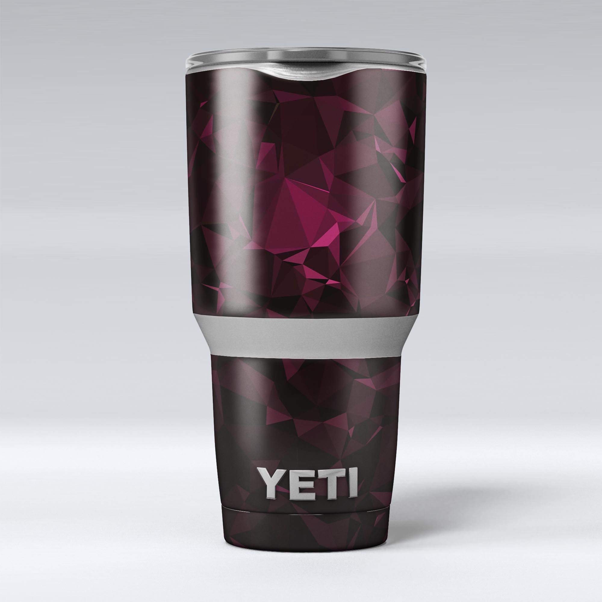 Design Skinz Pink Geometric V11 - Skin Decal Vinyl Wrap Kit Compatible with The Yeti Rambler Cooler Tumbler Cups