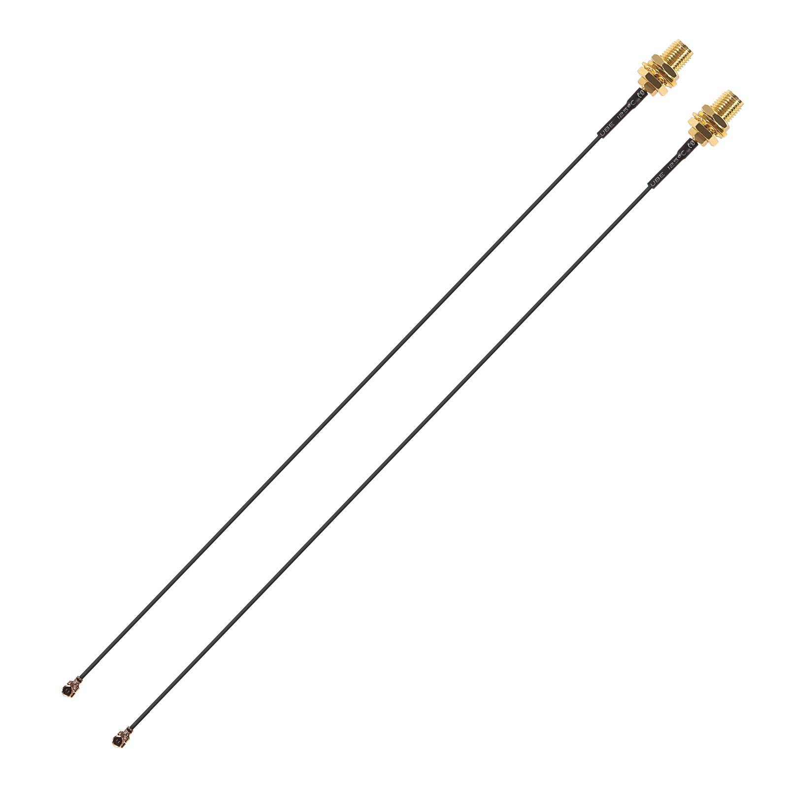 2 Set 8dBi WiFi RP-SMA Male Antenna, MELIFE 2.4GHz 5.8GHz Dual Band with 20CM U.FL/IPEX to RP-SMA Female Pigtail Cable.