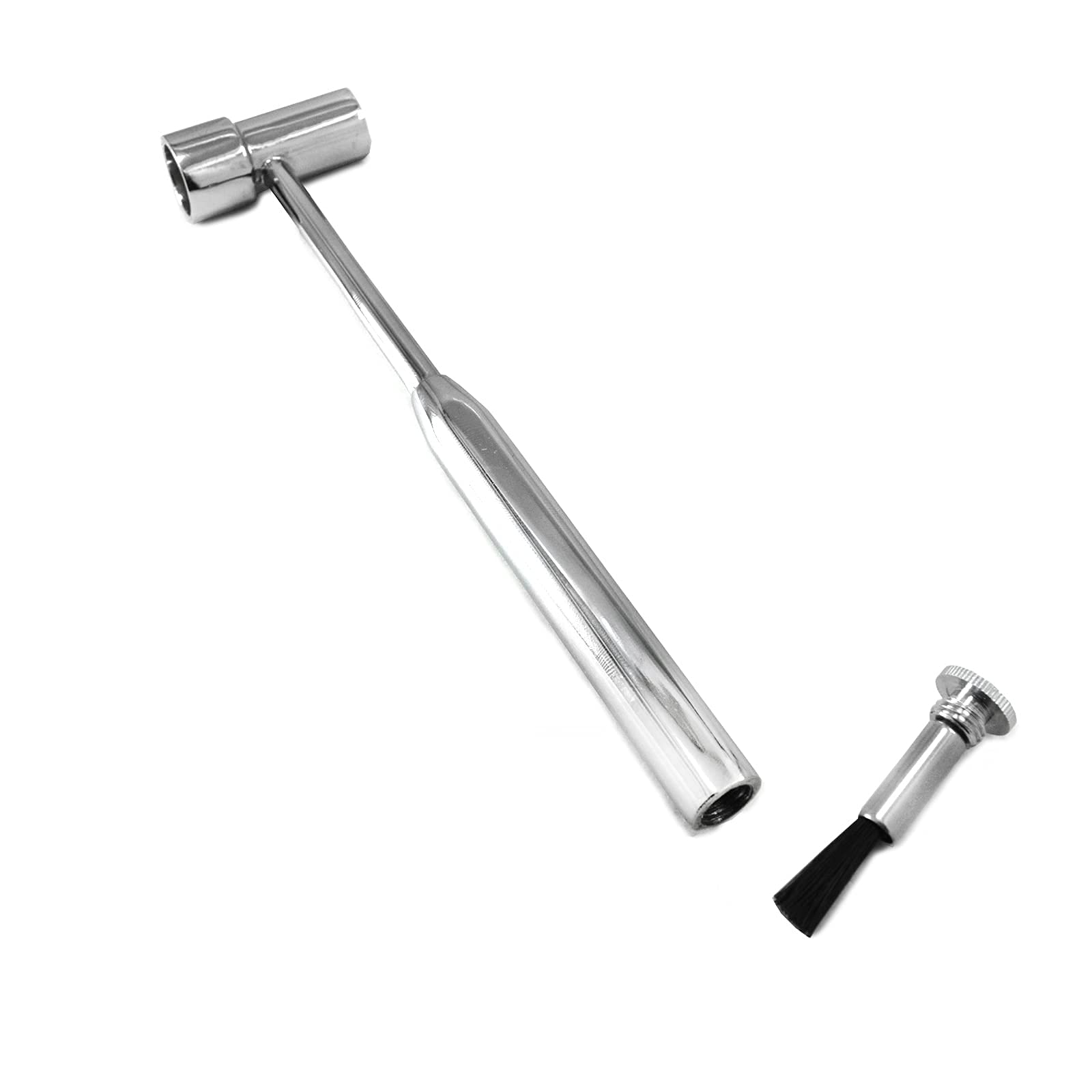 MEDSPO Professional Medical Reflex Hammer | Neurological Diagnostic | Surgical Taylor Percussion | Rubber Head | Neurological Neuro Instruments Tools (Reflex Hammer with Pin Brush)