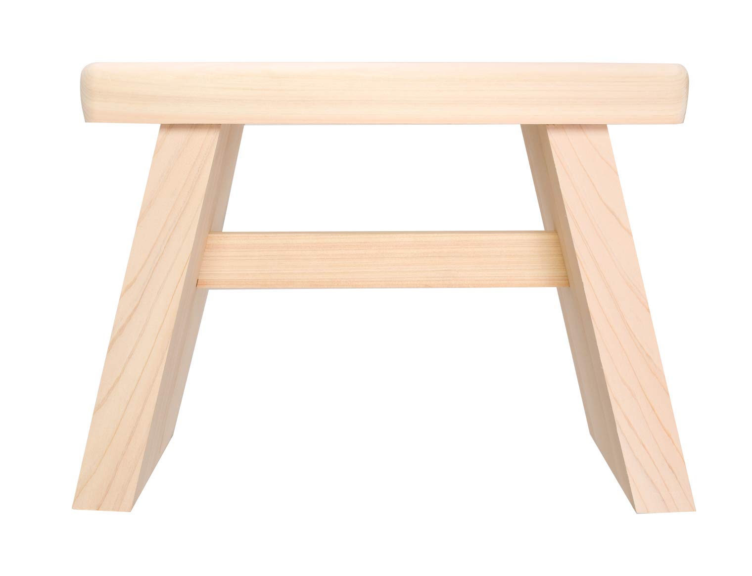194121 Wooden Bath Chair, Height 9.1 inches (23 cm), Cypress, Made in Japan