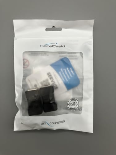 2× RJ45 Coupler with Extra Shielding– Network Cable Connector & Ethernet Cable Extender (Two RJ45 Jacks, Easy Way to Connect/Extend Ethernet Cables, CAT 7 for up to 10Gbit/s, Black) – by CableDirect