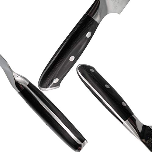 Yengisar Kitchen Knife – Chef Knife 8 Inches Cooking Knife Forged in Fire German High Carbon Stainless Steel Knife – Full Tang Hammered Finish Chopping Knife with Ergonomic Handle…